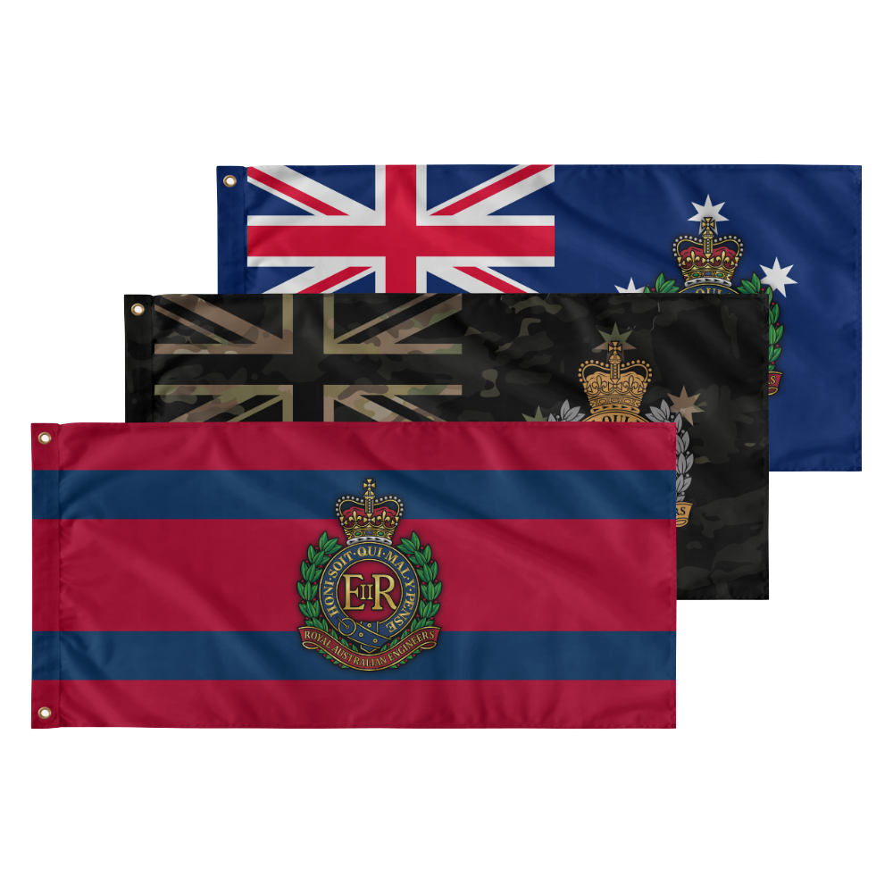 Royal Australian Engineers (RAE) Badge Flags – BL TAC