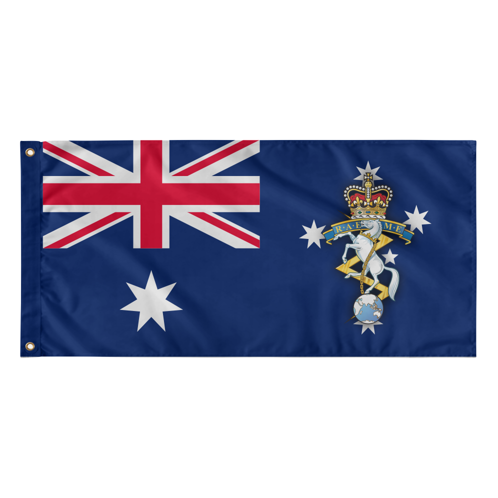 Royal Australian Electrical and Mechanical Engineers (RAEME) Badge Fla ...