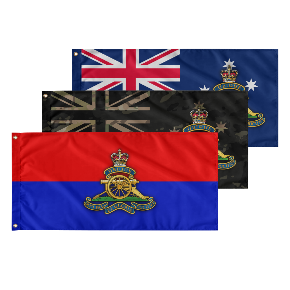 Royal Regiment of Australian Artillery (RAA) Badge Flags – BL TAC